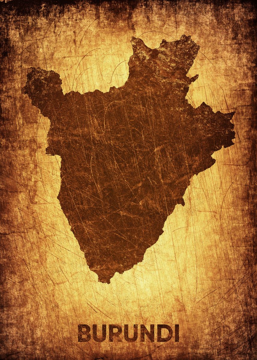 'Burundi Gitega' Poster, picture, metal print, paint by SplashDesign ...