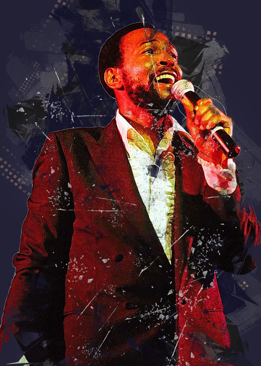 'Marvin Gaye' Poster, picture, metal print, paint by Franklin Ruben ...