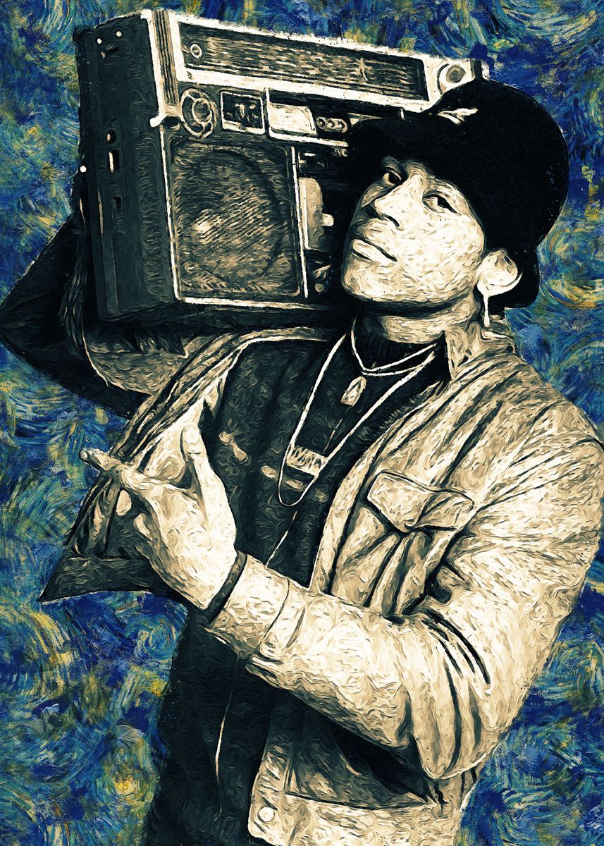 'LL Cool J' Poster, picture, metal print, paint by SA KE | Displate