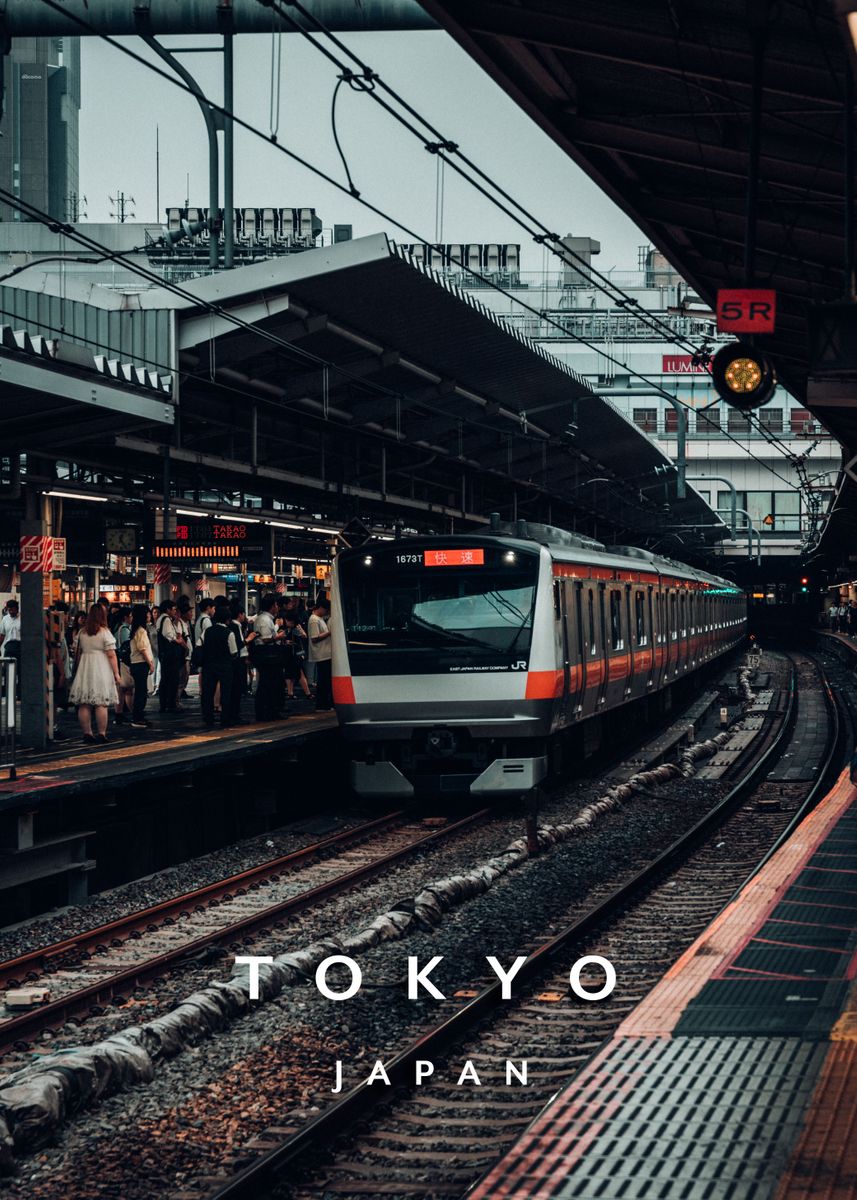 'Tokyo Shinjuku Chuo Line ' Poster by Nicolas Wauters | Displate