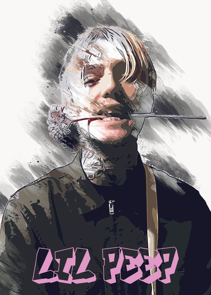 'lil peep poster ' Poster by Muhammad Anas | Displate