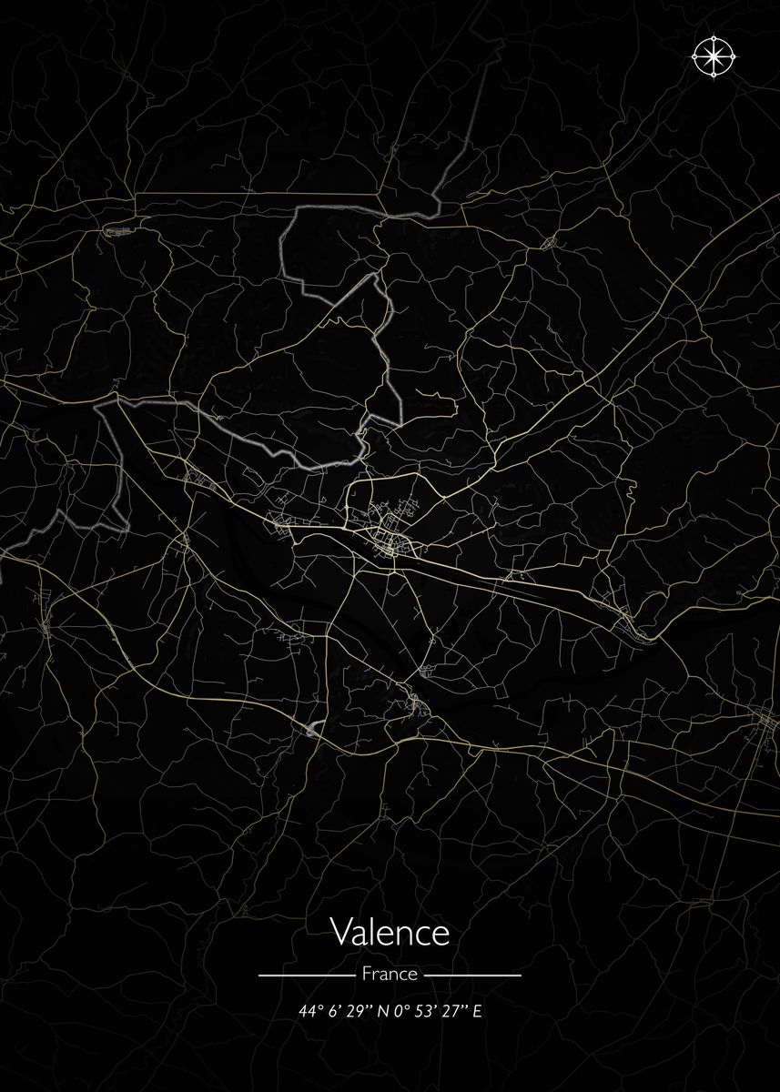 'Valence' Poster by MaPetiteVille com | Displate