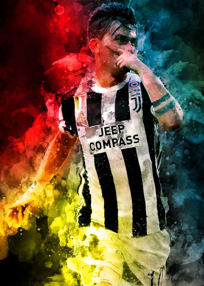 'Paulo Dybala' Poster, picture, metal print, paint by Hafis | Displate