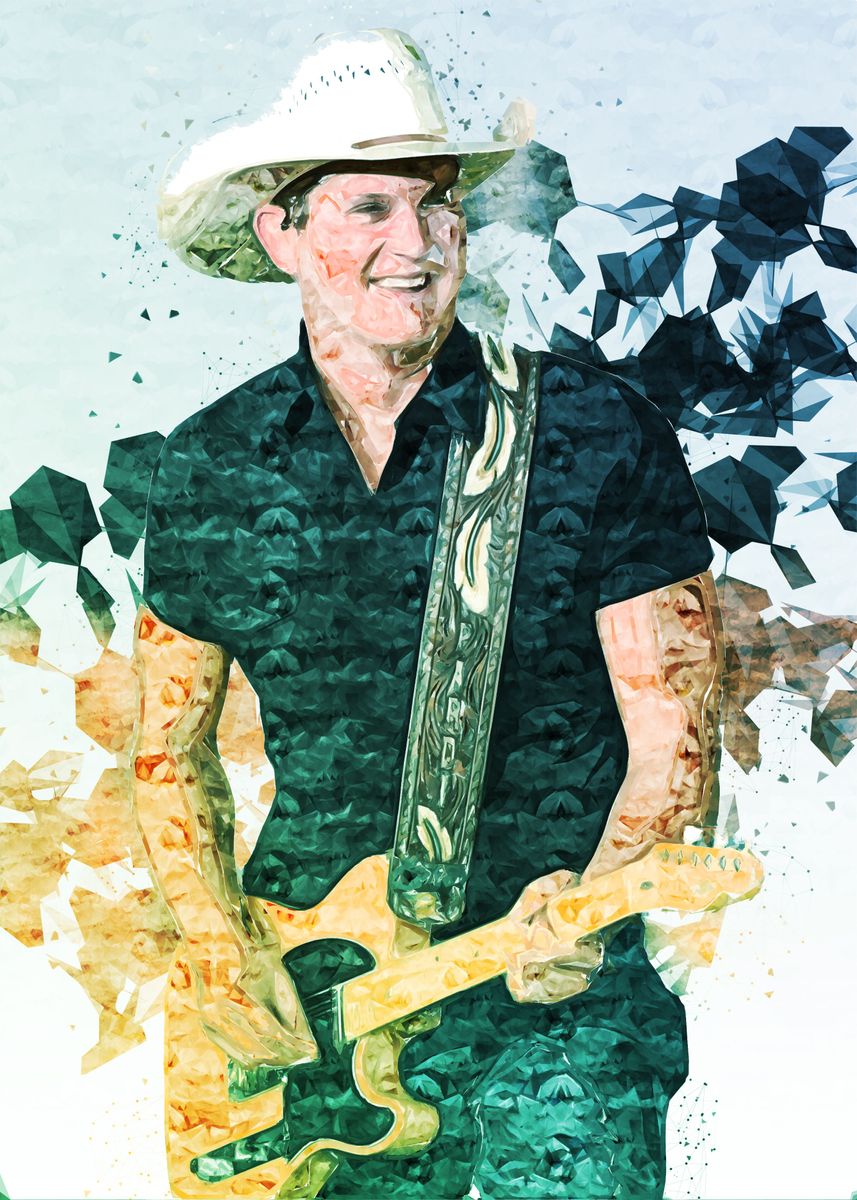 'Jon Pardi' Poster, picture, metal print, paint by Hipolito Wendorf ...