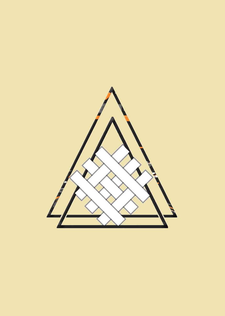 'Anyaman In Triangle' Poster by Eko Wahyu | Displate