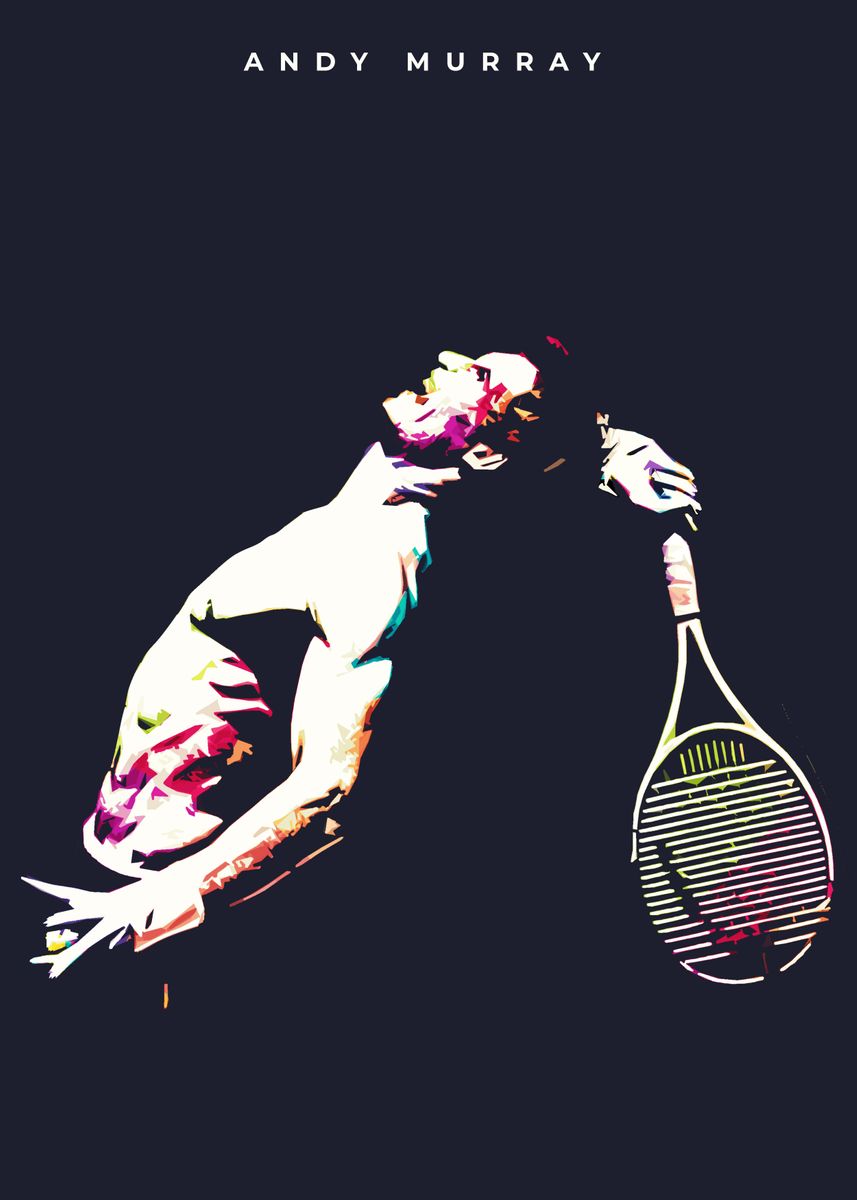 'Andy Murray' Poster, picture, metal print, paint by Creative Shop ...