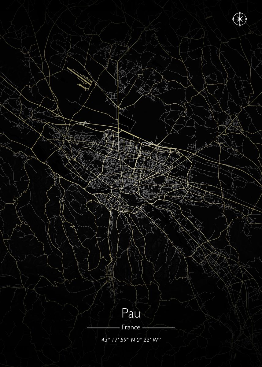 'Pau' Poster by MaPetiteVille com | Displate