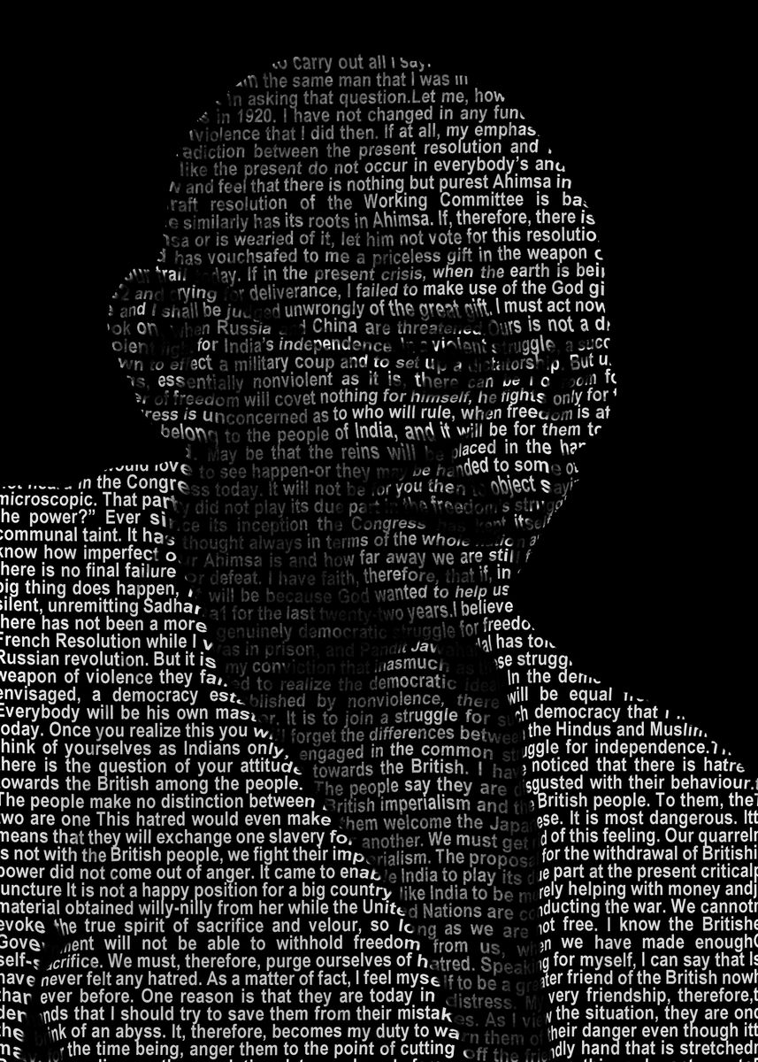 'Mahatma Gandi' Poster, picture, metal print, paint by Criss ...