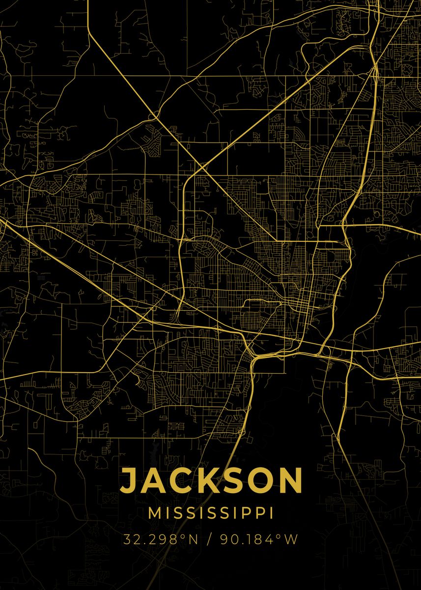 'Jackson Mississippi' Poster by Conceptual Photography | Displate