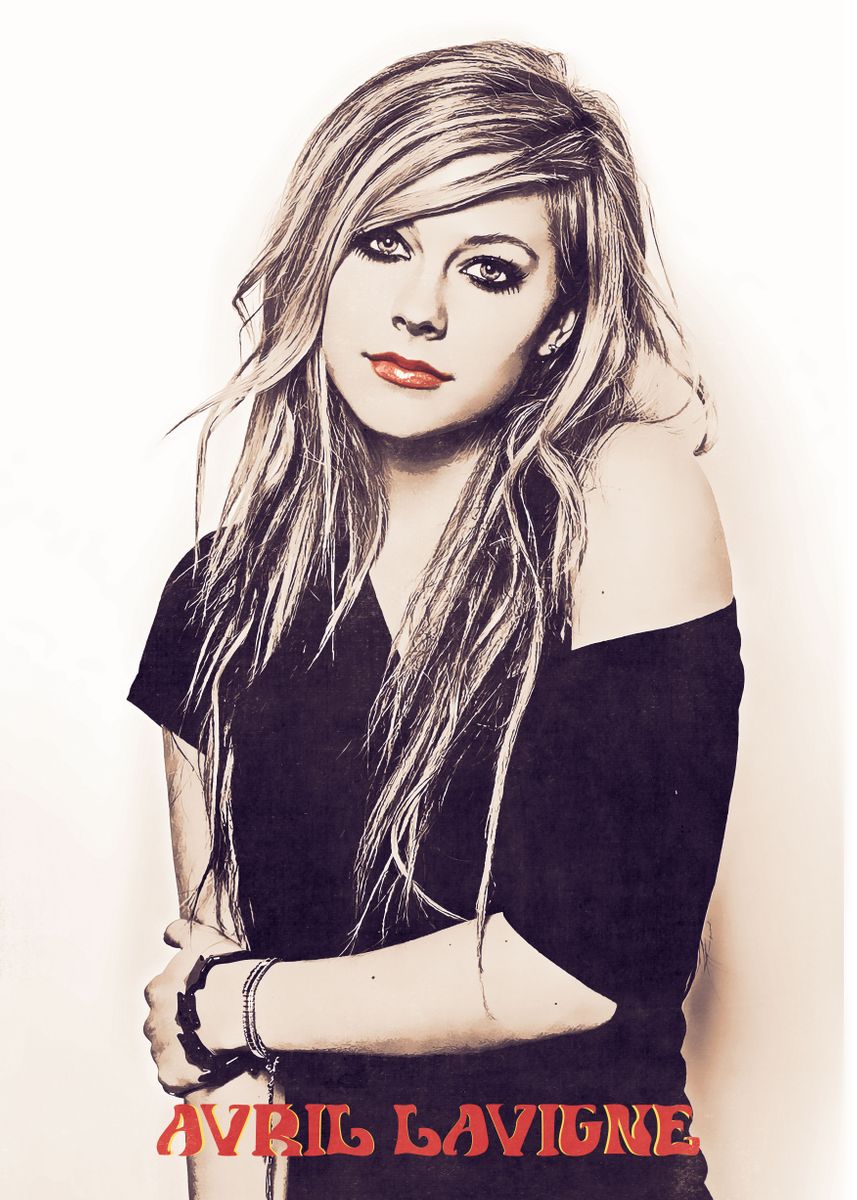 'Avril Lavigne' Poster, picture, metal print, paint by Anxhela Sufa ...