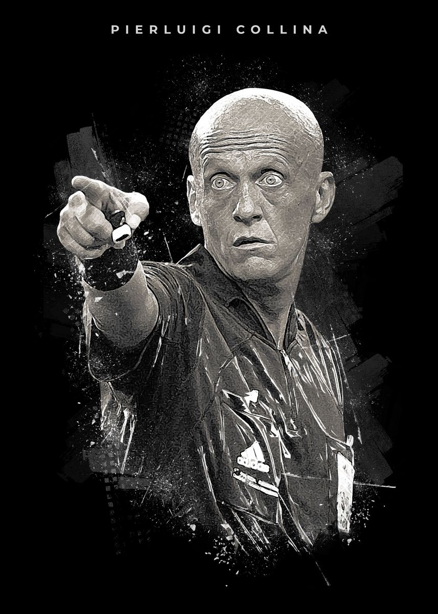 'Pierluigi Collina' Poster, picture, metal print, paint by Creative ...