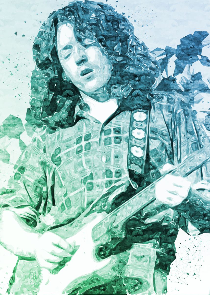 'Rory Gallagher' Poster by Hipolito Wendorf | Displate