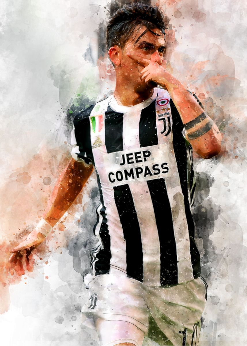 'Paulo Dybala' Poster, picture, metal print, paint by Hafis | Displate