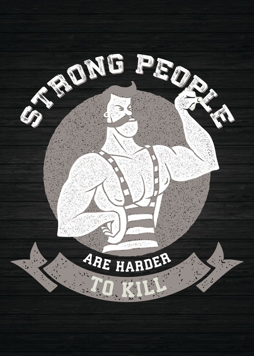 'Strong People' Poster, picture, metal print, paint by CHAN | Displate