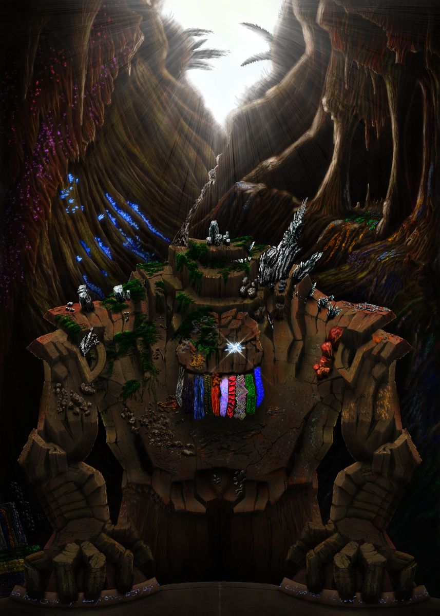 'Earth Elemental' Poster, picture, metal print, paint by NoNNee | Displate