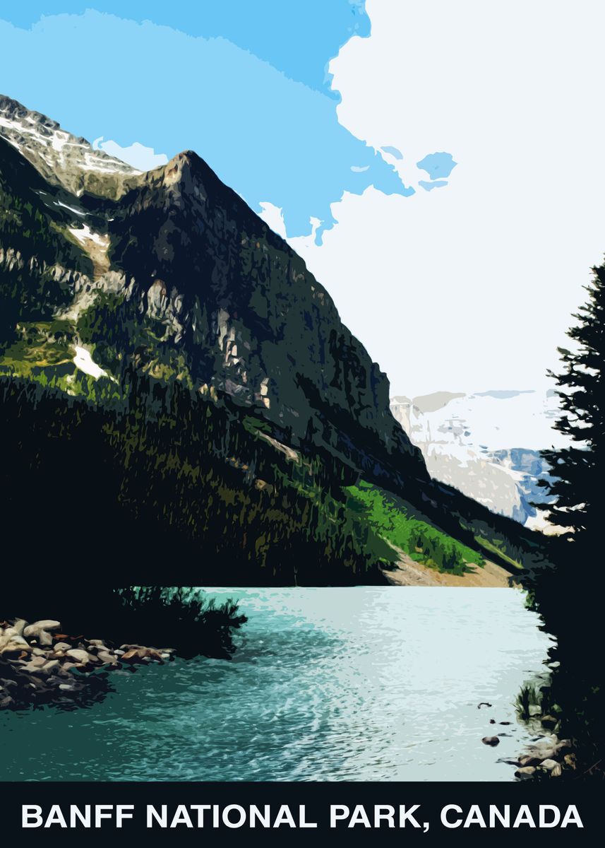 'Banff National Park Canada' Poster by Creative Visual | Displate