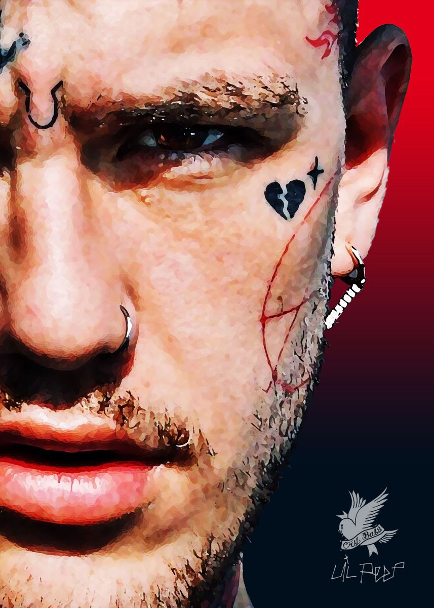 'Love Lil Peep' Poster, picture, metal print, paint by Ahmad Hanafi ...