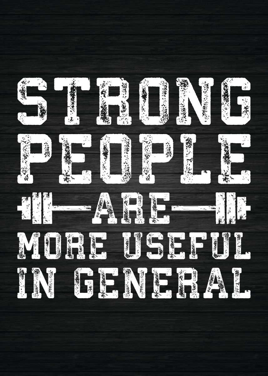 'Strong People ' Poster, picture, metal print, paint by CHAN | Displate