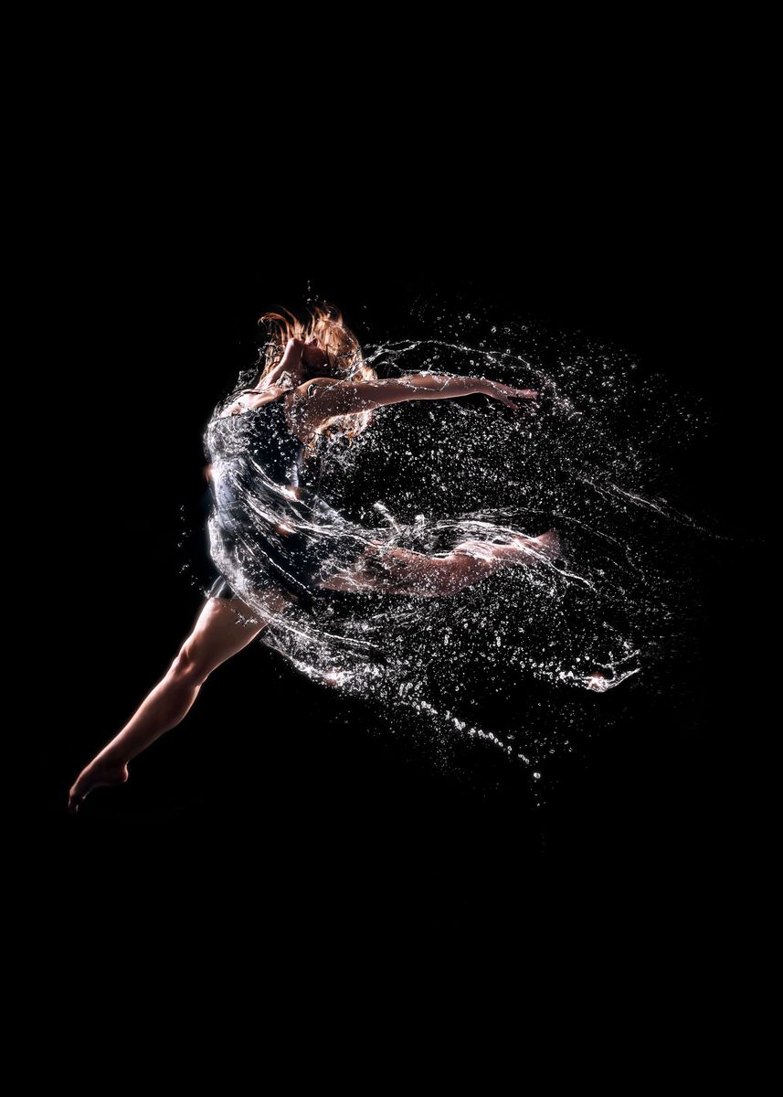 'Water Ballet Dancer V' Poster, picture, metal print, paint by Karasu ...