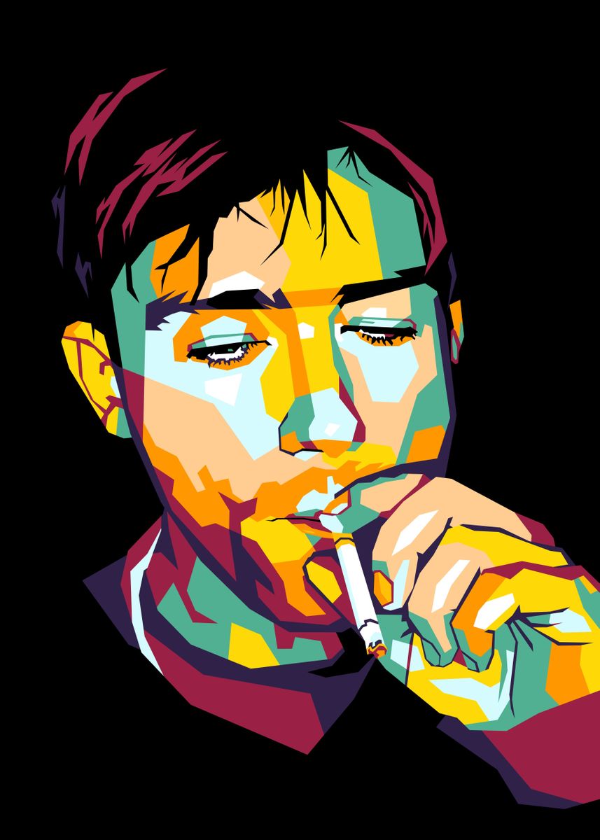 'Damon Albarn young' Poster, picture, metal print, paint by Beny Rahmat ...