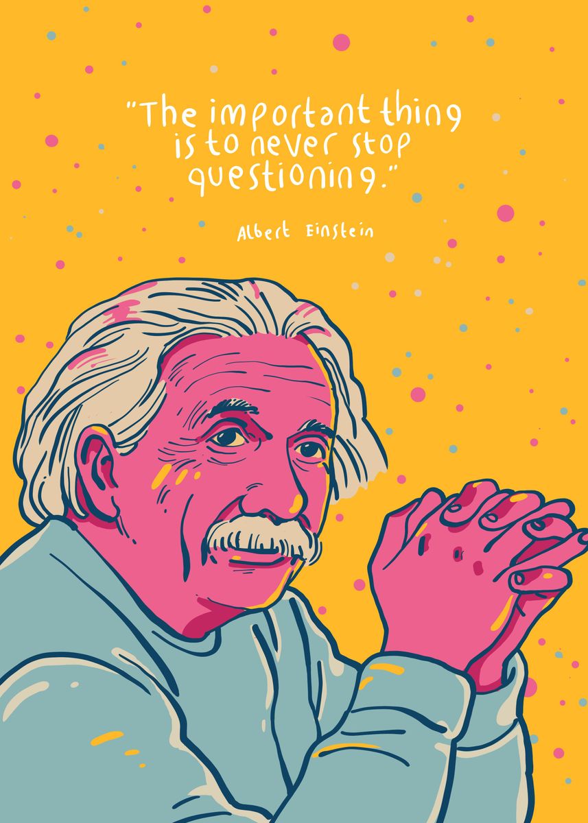 'Albert Einstein Quotes' Poster, picture, metal print, paint by ...