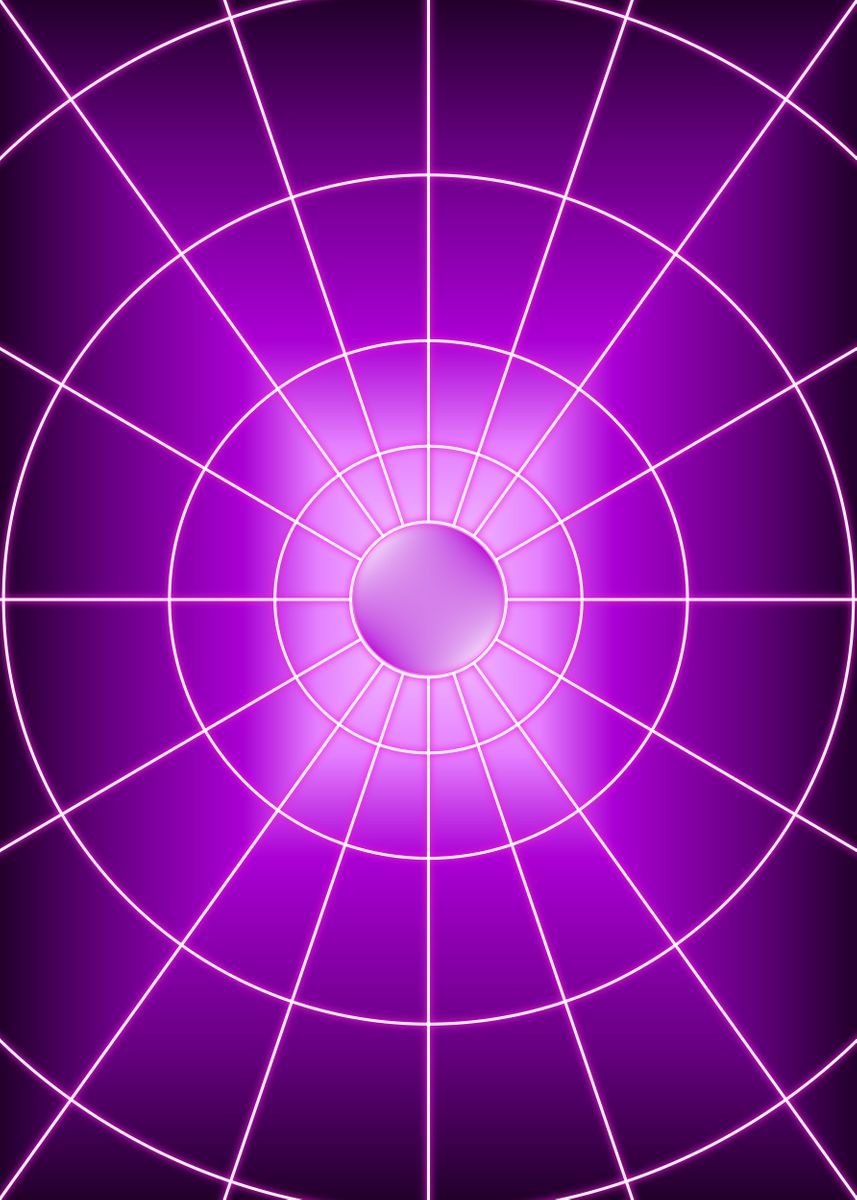 'Magenta Circle Dark' Poster, picture, metal print, paint by Josh B ...