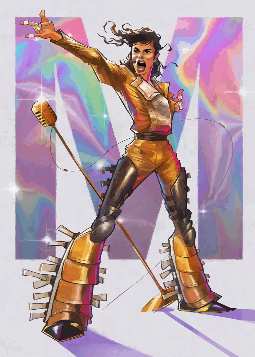 'MJ' Poster, picture, metal print, paint by Erick Sato | Displate