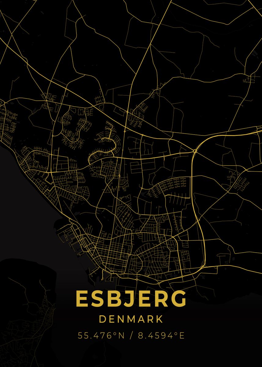'Esbjerg Denmark' Poster by Conceptual Photography | Displate