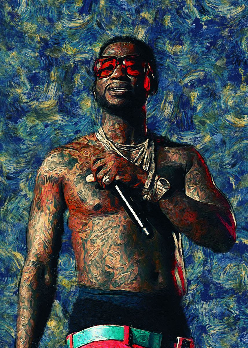 'Gucci Mane' Poster, picture, metal print, paint by TI KI | Displate