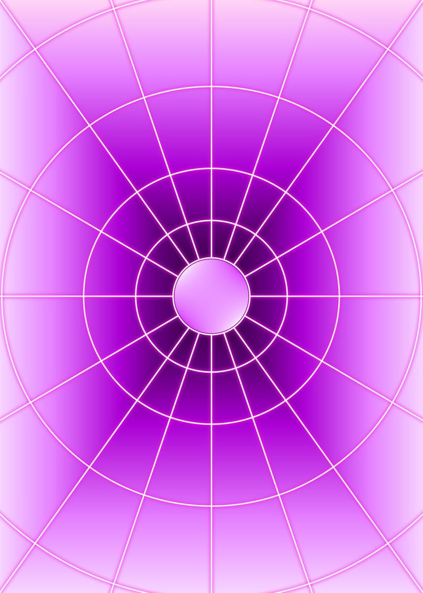 'Magenta Circle Light' Poster, picture, metal print, paint by Josh B ...