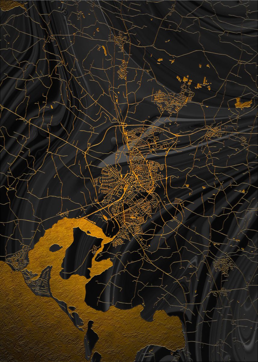 'Naestved Denmark' Poster by Coconut Sorbet | Displate