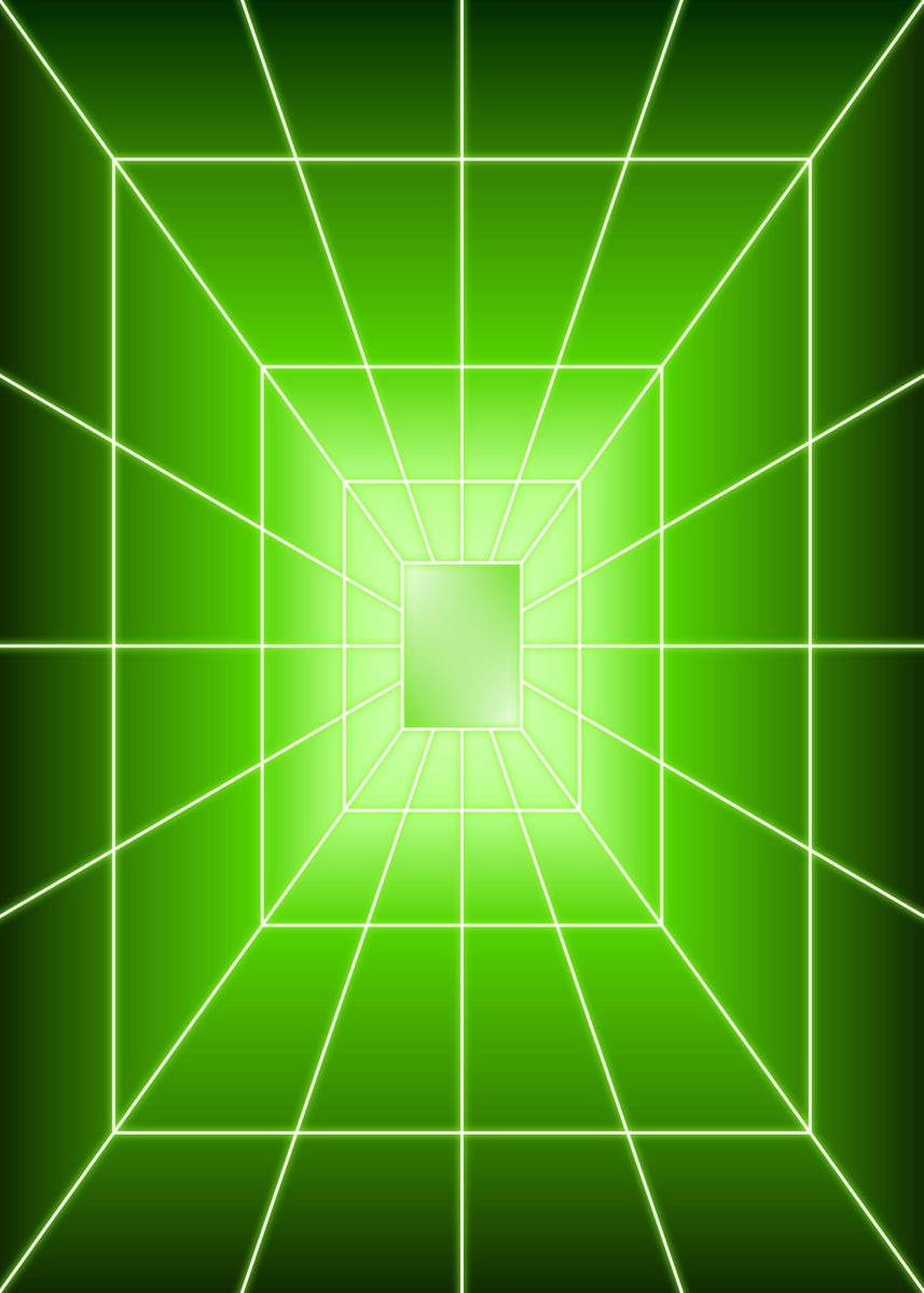 'Green Rectangle Dark' Poster by Josh B | Displate