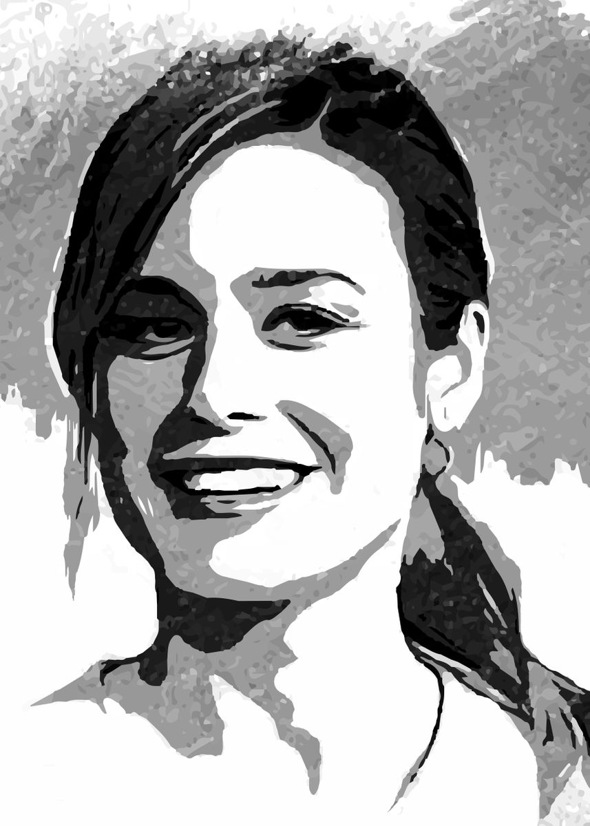 'Sketch Brie Larson' Poster, picture, metal print, paint by Rozi Art ...