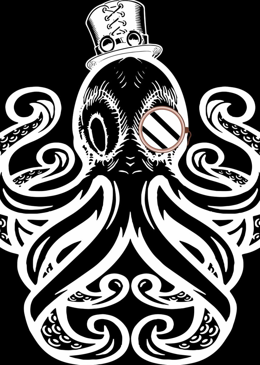 'Steampunk Octopus' Poster by David Braczko | Displate