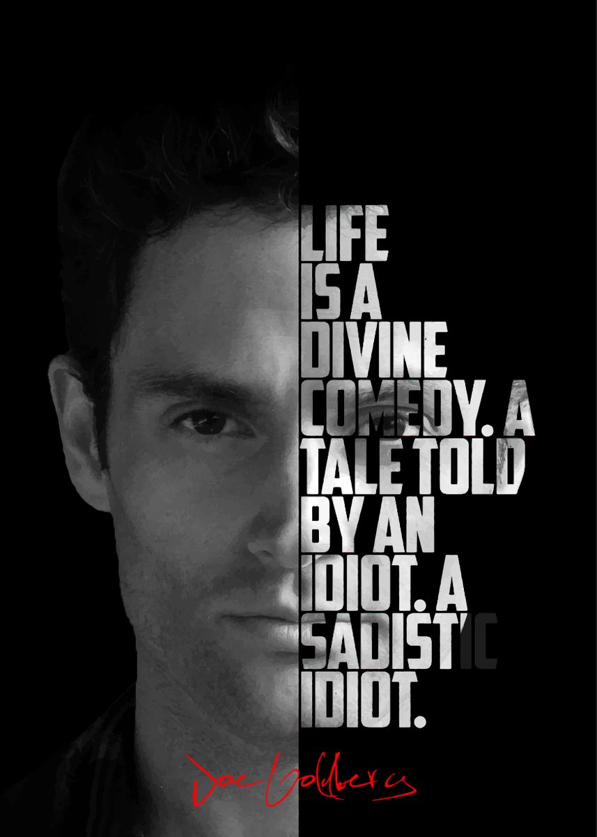 'Joe Goldberg' Poster by BnWDesigner | Displate