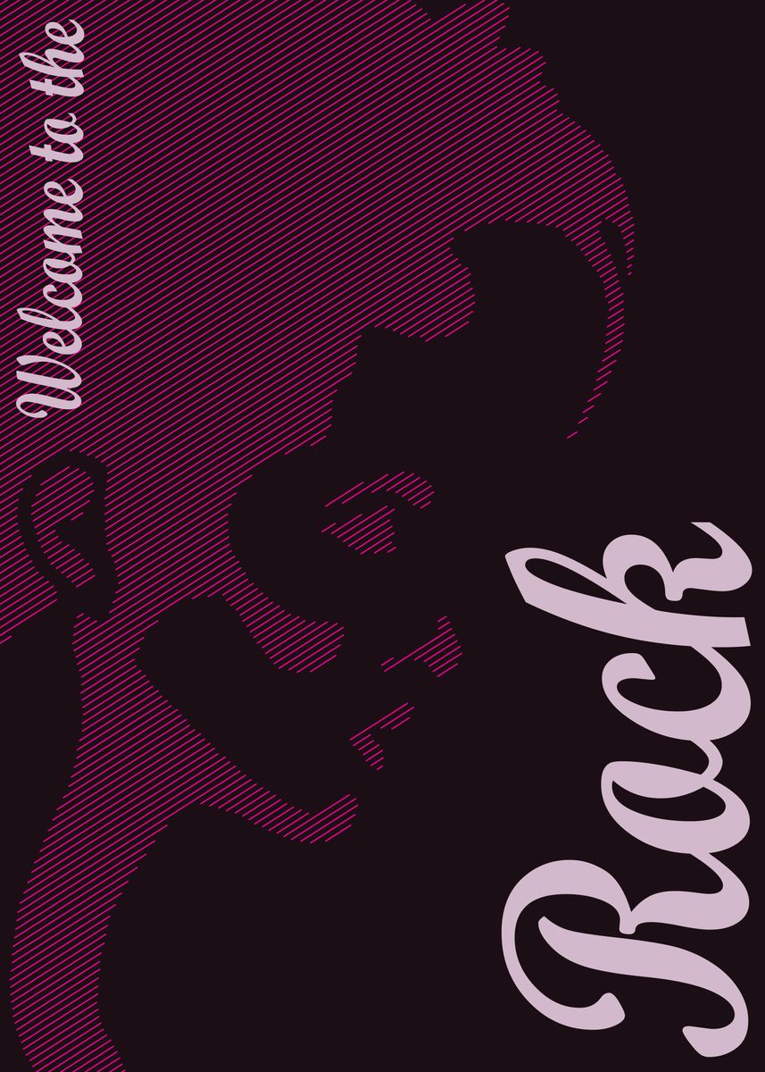 'Welcome to the rock' Poster, picture, metal print, paint by Liana ...