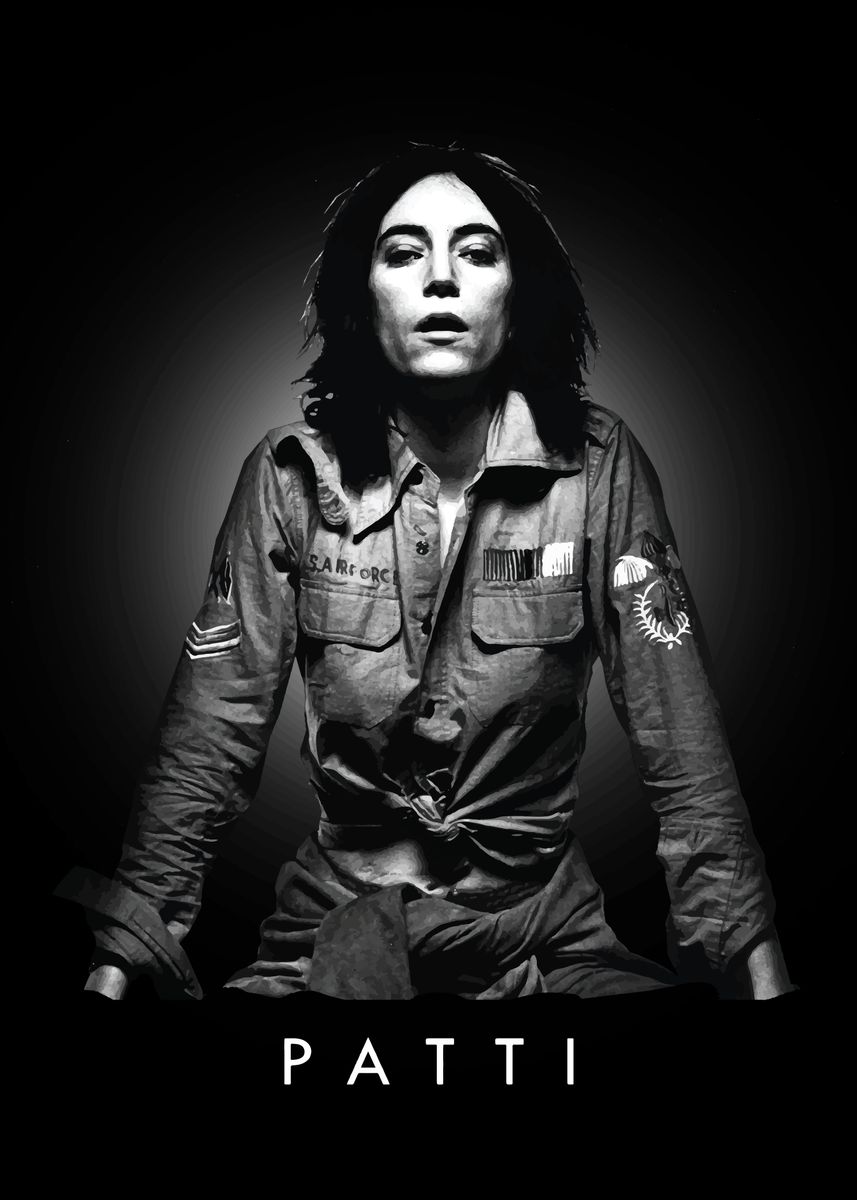 'Patti Smith' Poster, picture, metal print, paint by Bo Kev | Displate