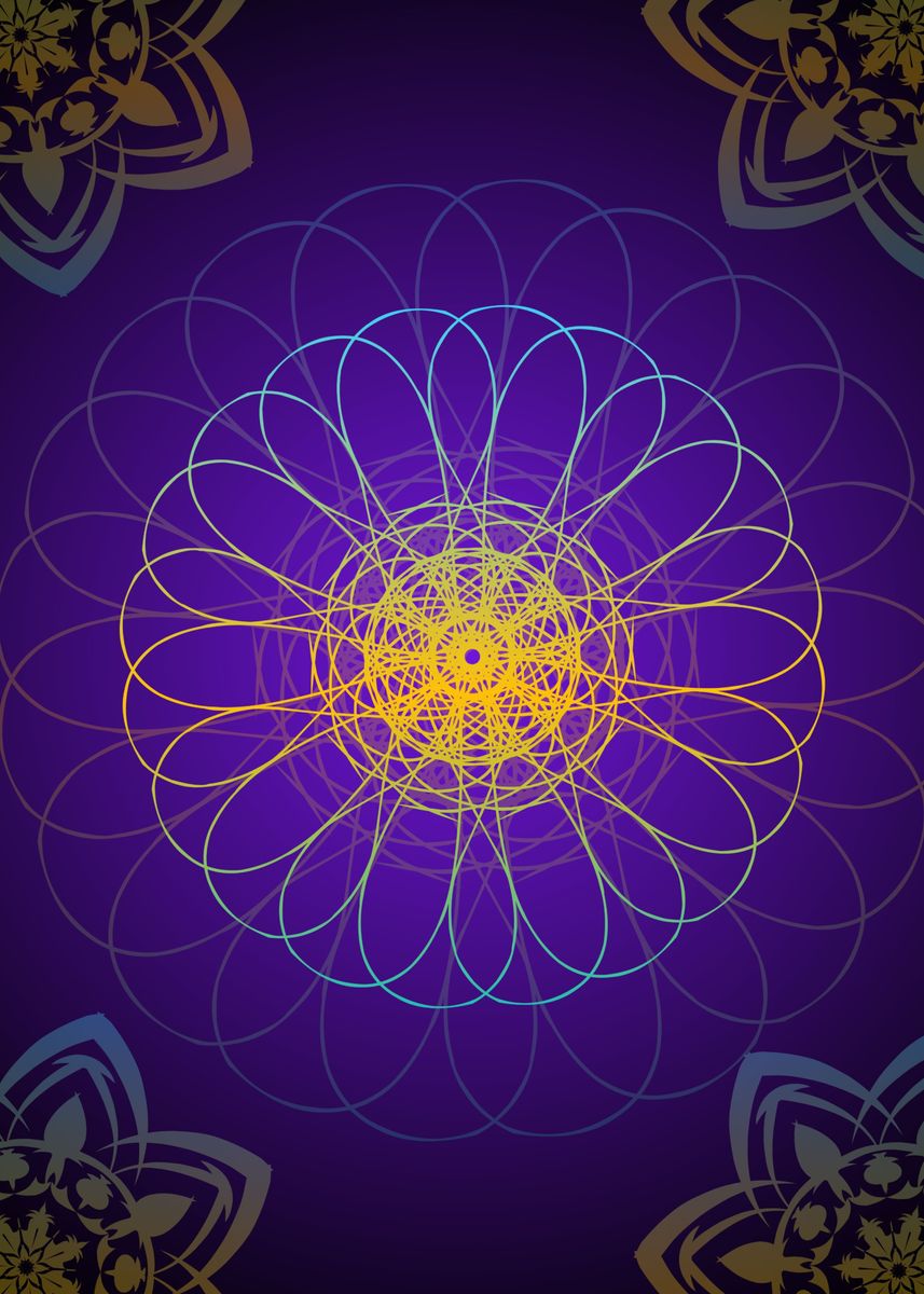 'mandala design interior' Poster by Angga widodo | Displate