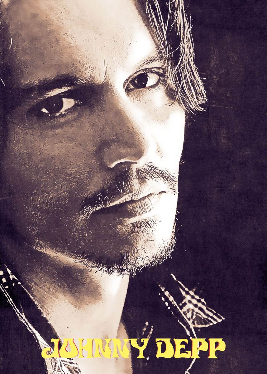 'Johnny Depp' Poster, picture, metal print, paint by Anxhela Sufa ...