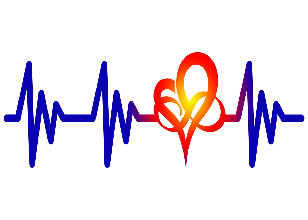 'Infinity Heartbeat' Poster by Christian | Displate