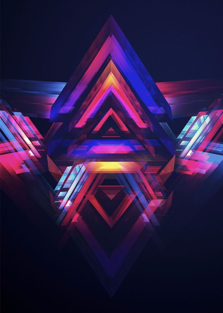 'Abstract 5' Poster, picture, metal print, paint by Pepega | Displate