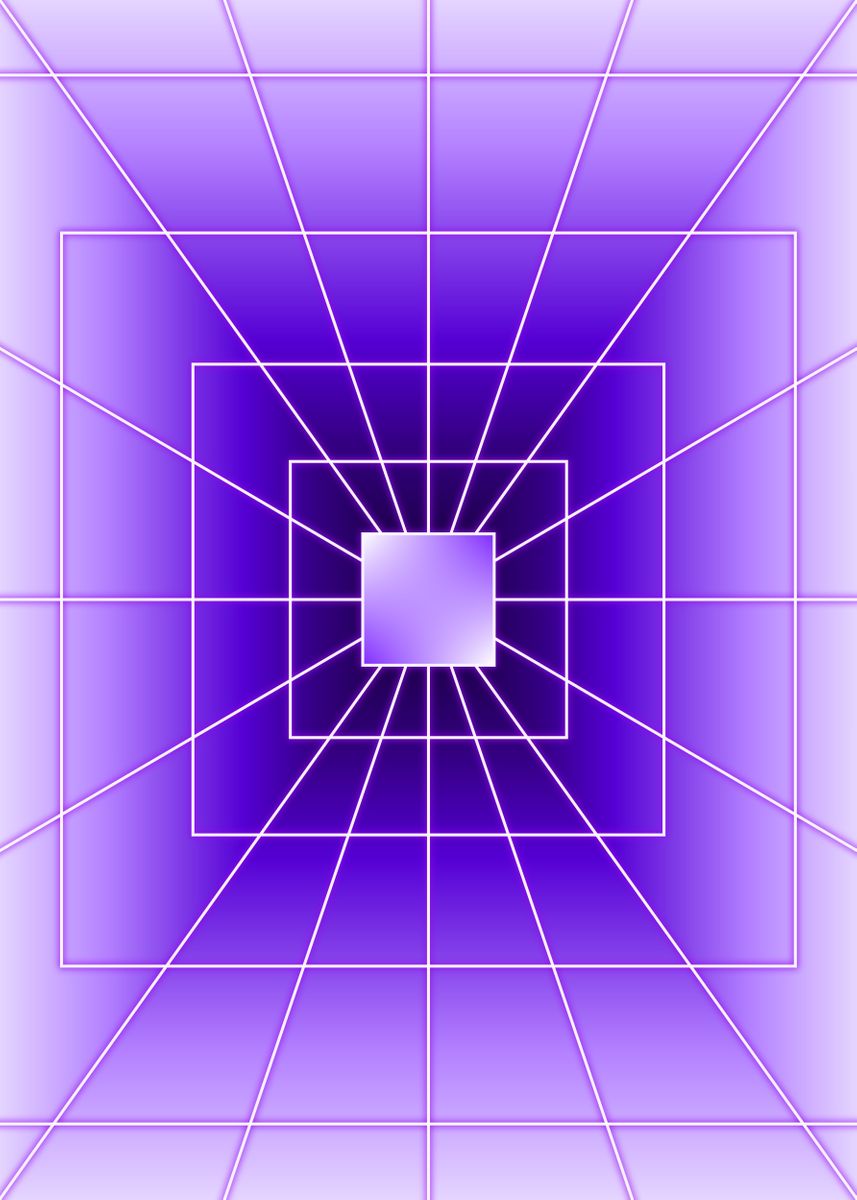 'Purple Square Light' Poster by Josh B | Displate