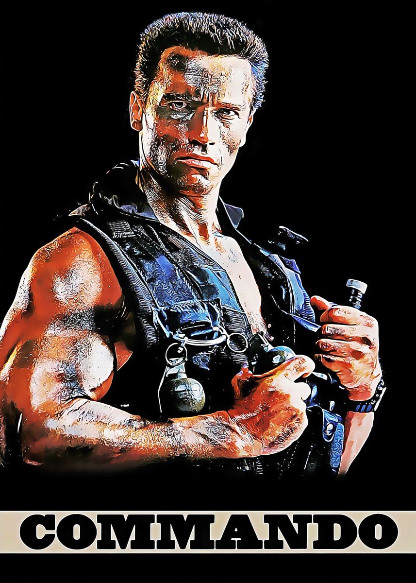 'commando' Poster, picture, metal print, paint by swetlana romanov ...