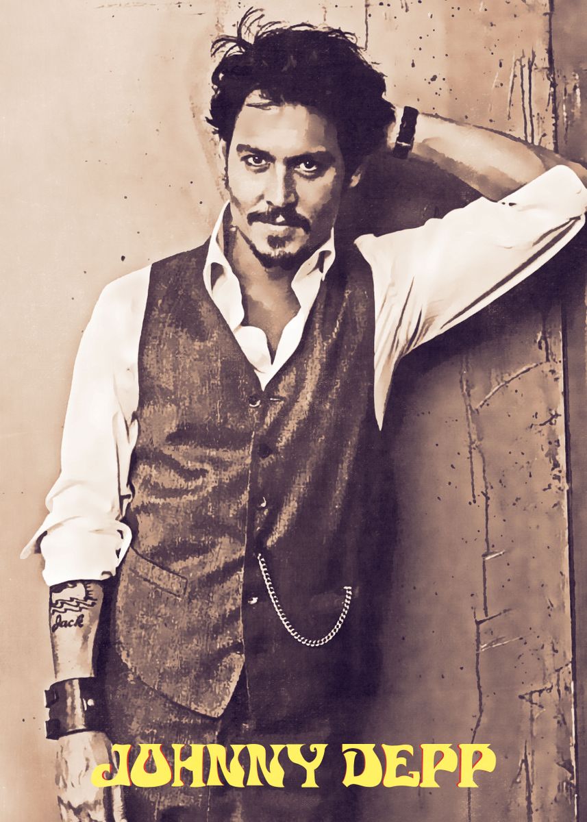 'Johnny Depp' Poster by Anxhela Sufa | Displate