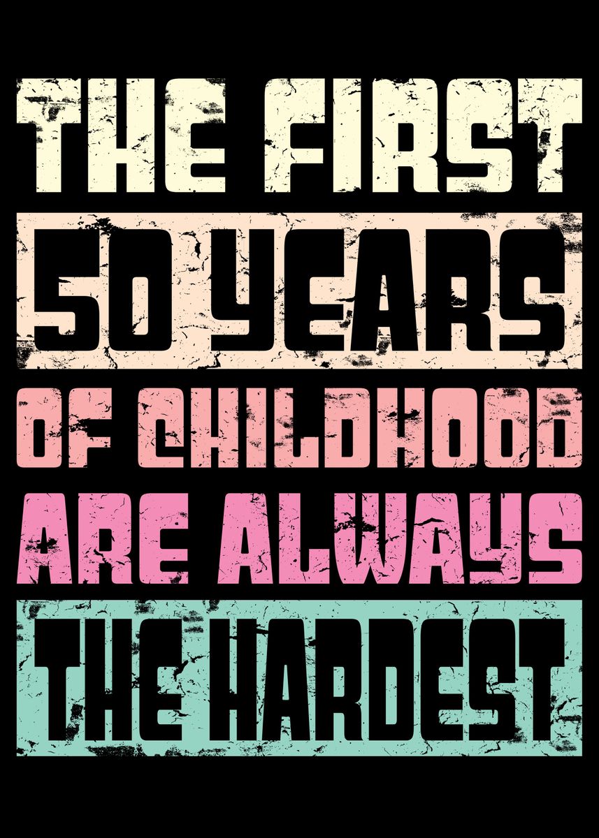 'The First 50 Years' Poster by ArtLikeWow | Displate