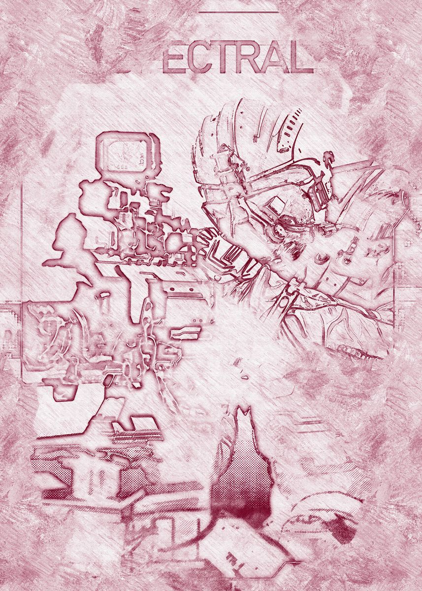 'Spectral' Poster, picture, metal print, paint by Zain Brookes | Displate