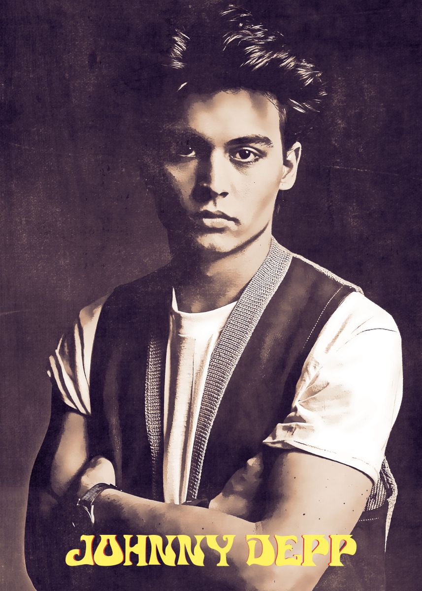 'Johnny Depp' Poster, picture, metal print, paint by Anxhela Sufa ...