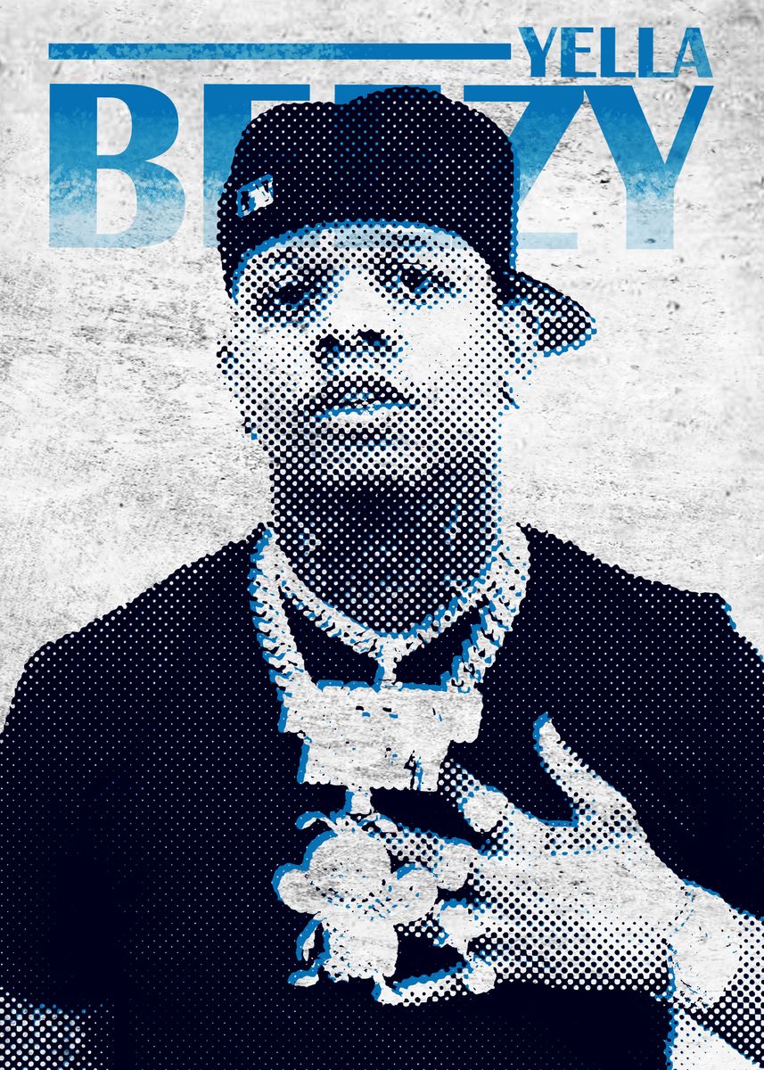 'Yella Beezy' Poster, picture, metal print, paint by MK Store | Displate