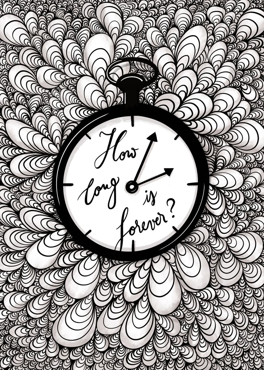 'How long is forever' Poster by Raluca Popescu | Displate