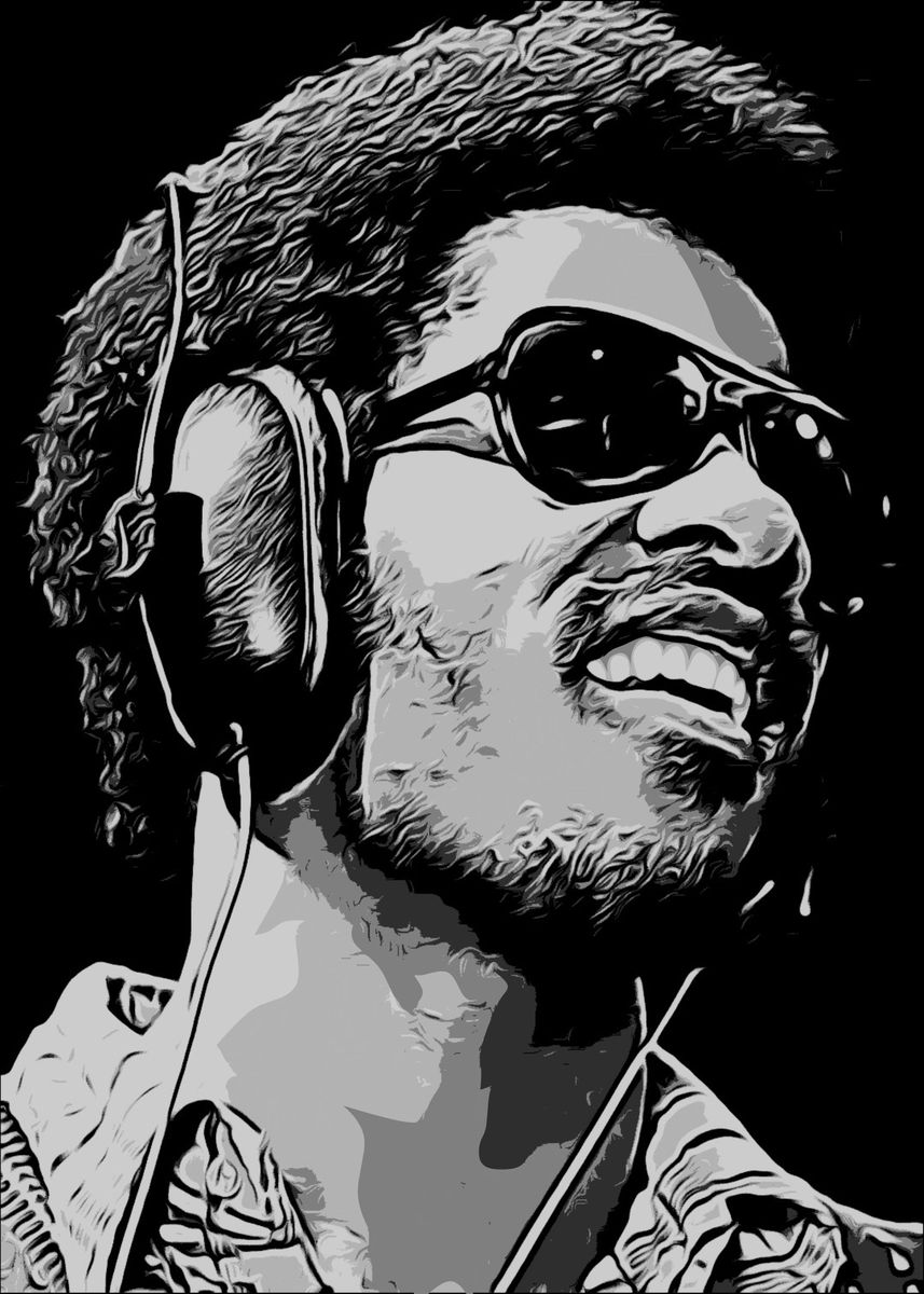 'Stevie wonder' Poster by Miracle Studio | Displate